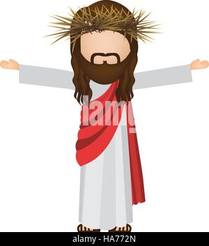 avatar jesus christ with stole vector illustration Stock Vector Image ...