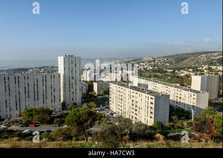Block of flats in Marseille France Stock Photo - Alamy