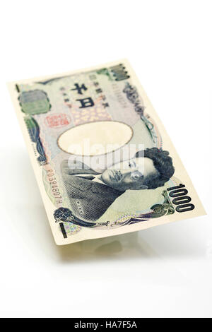 1000 Japanese yens bank note. Japanese yen is the national currency of ...