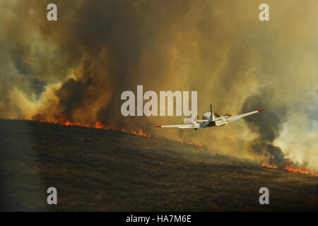 Aerial firefighting efforts using the Modular Airborne Firefighting ...