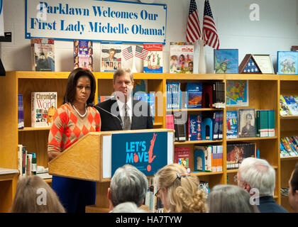 First Lady Michelle Obama, USDA Secretary Tom Vilsack, and other ...