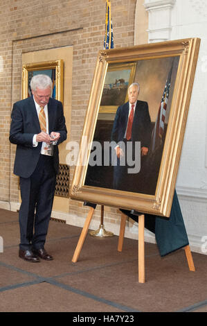 The unveiling of Secretary Ed Schafer's portrait at the U.S. Department ...