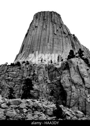 Devil's Tower National Monument, a prominent geological feature in ...