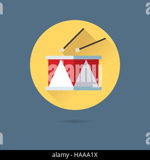 drum instrument musical icon vector illustration design Stock Vector ...