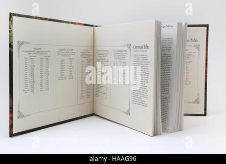 The Cookery Year Book Open Showing Recipes Stock Photo - Alamy