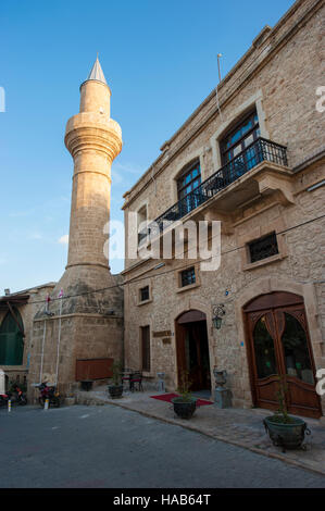 Agha Cafer Pasha Mosque in Kyrenia (Turkish: Girne), Northern Cyprus ...