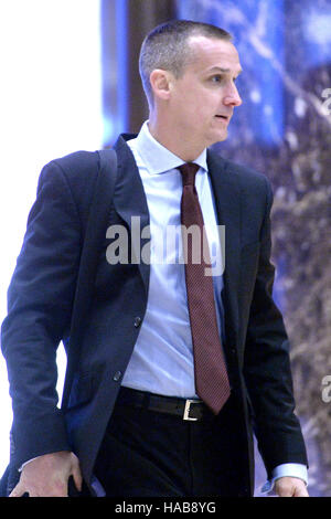 Corey Lewandowski, Political Campaigner, walks through the lobby of the ...