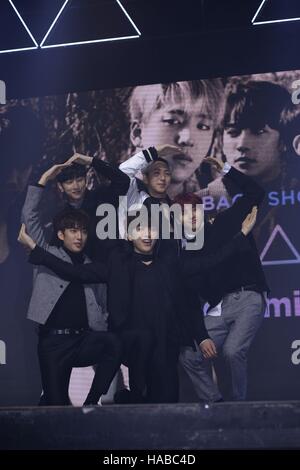 Seoul, Korea. 28th Nov, 2016. Hee-cheol Kim, Tony An, BtoB, NCT U, MonstaX Shownu, SF9 ROWOON ...