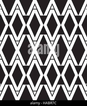 Diamond seamless pattern vector illustration. Hand drawn sketched ...