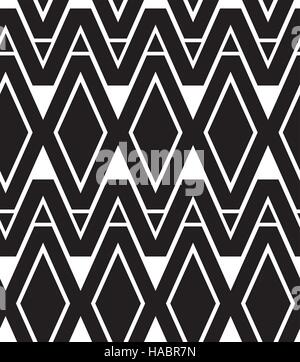 Diamond seamless pattern vector illustration. Hand drawn sketched ...