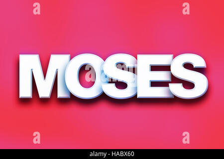 The Bible character "MOSES" written in vintage ink stained Stock Photo ...