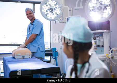 Dummy In Hospital Room Stock Photo - Alamy