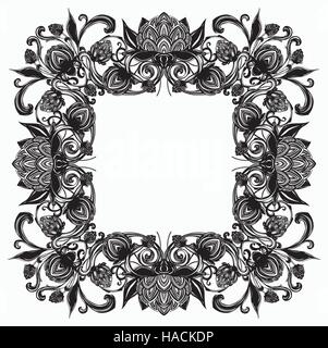 Rich Baroque frame vintage Vector. Decor design element filigree ...