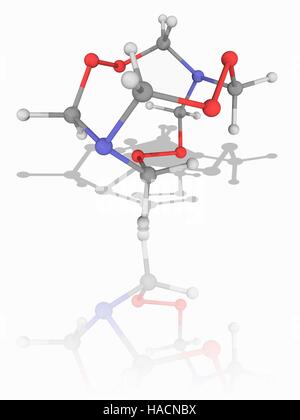 HMTD explosive. Molecular model of the explosive hexamethylene ...