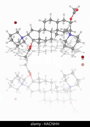 Pancuronium bromide drug molecule Stock Photo - Alamy