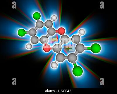 Dioxin (TCDD) molecule Stock Photo: 47682535 - Alamy