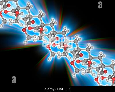Acrylic glass or poly(methyl methacrylate), chemical structure. PMMA is ...