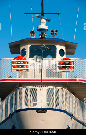 The Point Judith to Block Island ferry docks at the old harbor ...