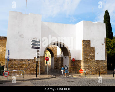 Portugal. Faro. Arco do Repouso (Arch of Rest), where king Afonso III ...