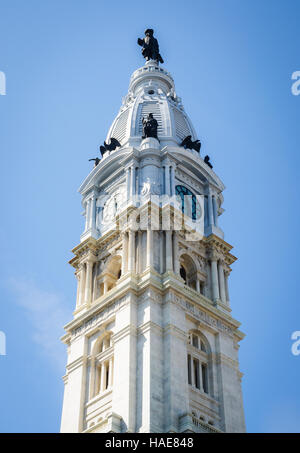 Philadelphia City Hall building, seat of government for the city of ...
