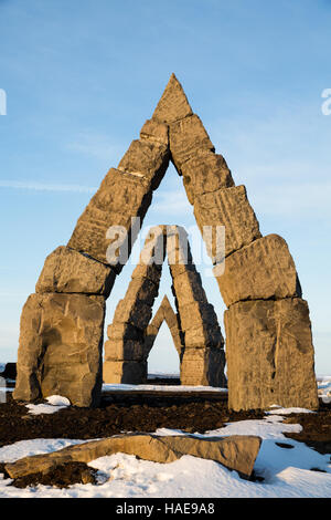 Arctic Henge Iceland Stock Photo - Alamy