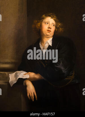 Van Dyck - Portrait of Hendrick Liberti (c. 1600-1669), half-length, in ...