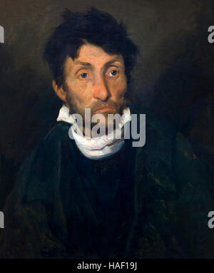 Portrait of a Kleptomaniac. circa 1820. Gericault Insane Stock Photo ...