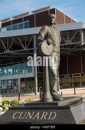 Samuel Cunard statue founder of the Cunard Line of cruise ships in ...