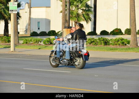 Harley Davidson Motorcycles at Galveston in Texas Stock Photo - Alamy