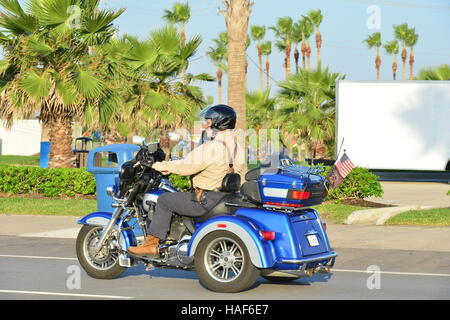 Harley Davidson Motorcycles at Galveston in Texas Stock Photo - Alamy