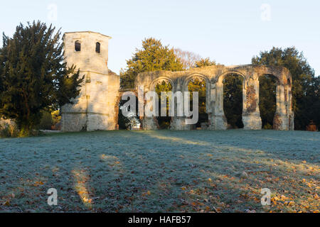 The ruined chapel of the Holy Ghost Cemetery, Basingstoke Stock Photo ...
