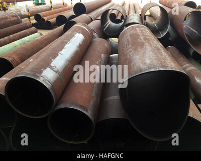 Pipe work structural steel in oil and gas offshore industry in a ...
