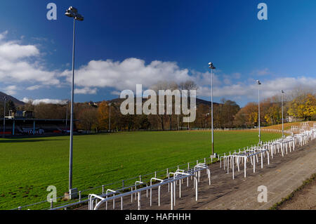 Pontypool park home of Pontypool rugby club, Torfaen, South Wales Stock ...