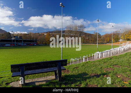 Pontypool park home of Pontypool rugby club, Torfaen, South Wales Stock ...