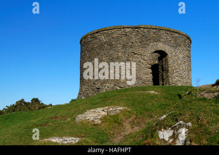 Billy Wynt on the Graig, Llantrisant, South Wales, UK. This stone tower ...