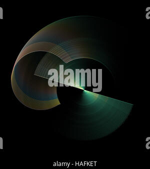 Abstract fractal rotation circle computer-generated image Stock Photo ...