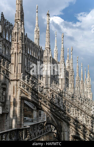 Italy, Milan, Milan Cathedral, Flying Buttresses Stock Photo - Alamy