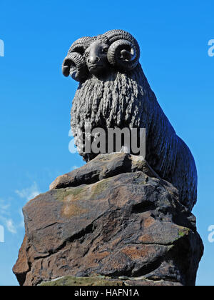The Moffat Ram statue, High Street, Moffat, Scotland Stock Photo - Alamy