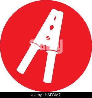 Current cable clamps icon vector illustration design Stock Vector Image ...