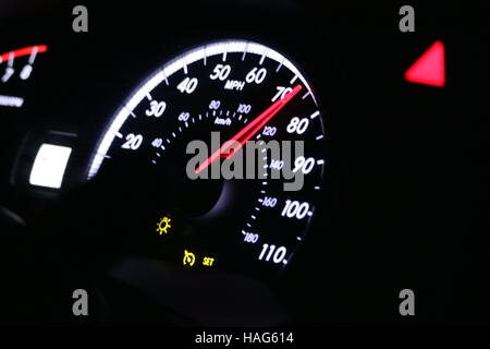 speedometer at 75 MPH Stock Photo - Alamy