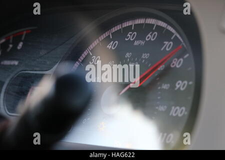 speedometer at 75 MPH Stock Photo - Alamy