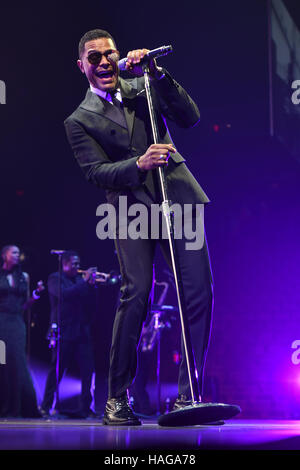 R & B singer Maxwell performs in concert at the American Airlines Arena ...