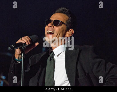 Singer Mark Anthony performs during the National Christmas Tree ...