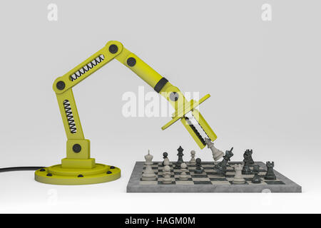 A robot arm plays chess Stock Photo - Alamy
