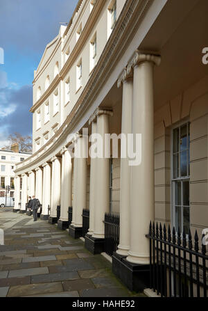 Park Crescent London designed by John Nash. Architectural Stock ...