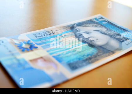 Royal bank of Scotland, Five pounds Scottish currency pound notes ...