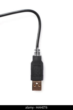 USB cable isolated over white background Stock Photo - Alamy