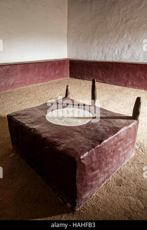 Interior of Great Kiva (reconstructed), Aztec Ruins National Monument ...