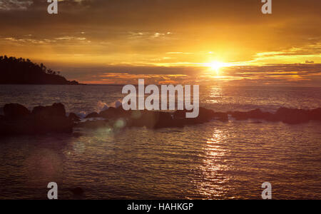 Ocean sunset panorama. Mirissa, Sri Lanka Stock Photo - Alamy