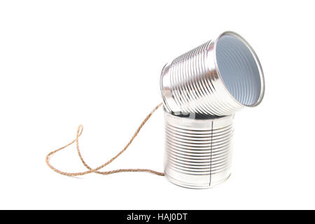 Tin Can Phone communication device using two tin cans and a string ...